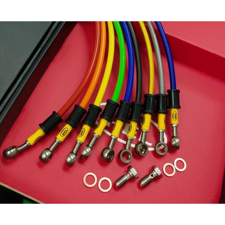 100% Original HEL Brake Hose Braided Stainless Steel Y15 Y16 RSX RS150 ...