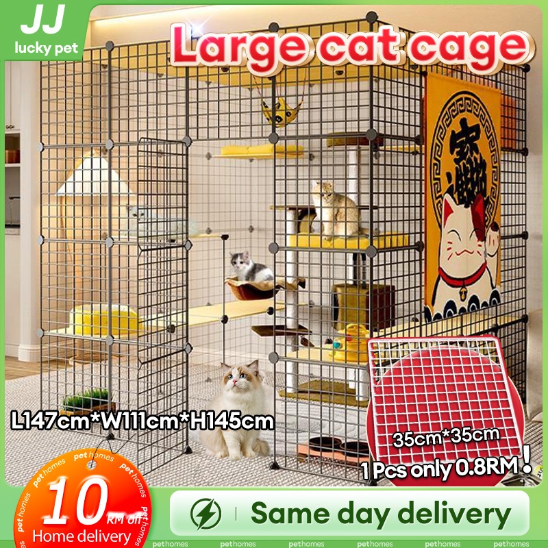 Sangkar Kucing Besar Cat villa Cat cage Pet cage Ready Stock Cat fence ...