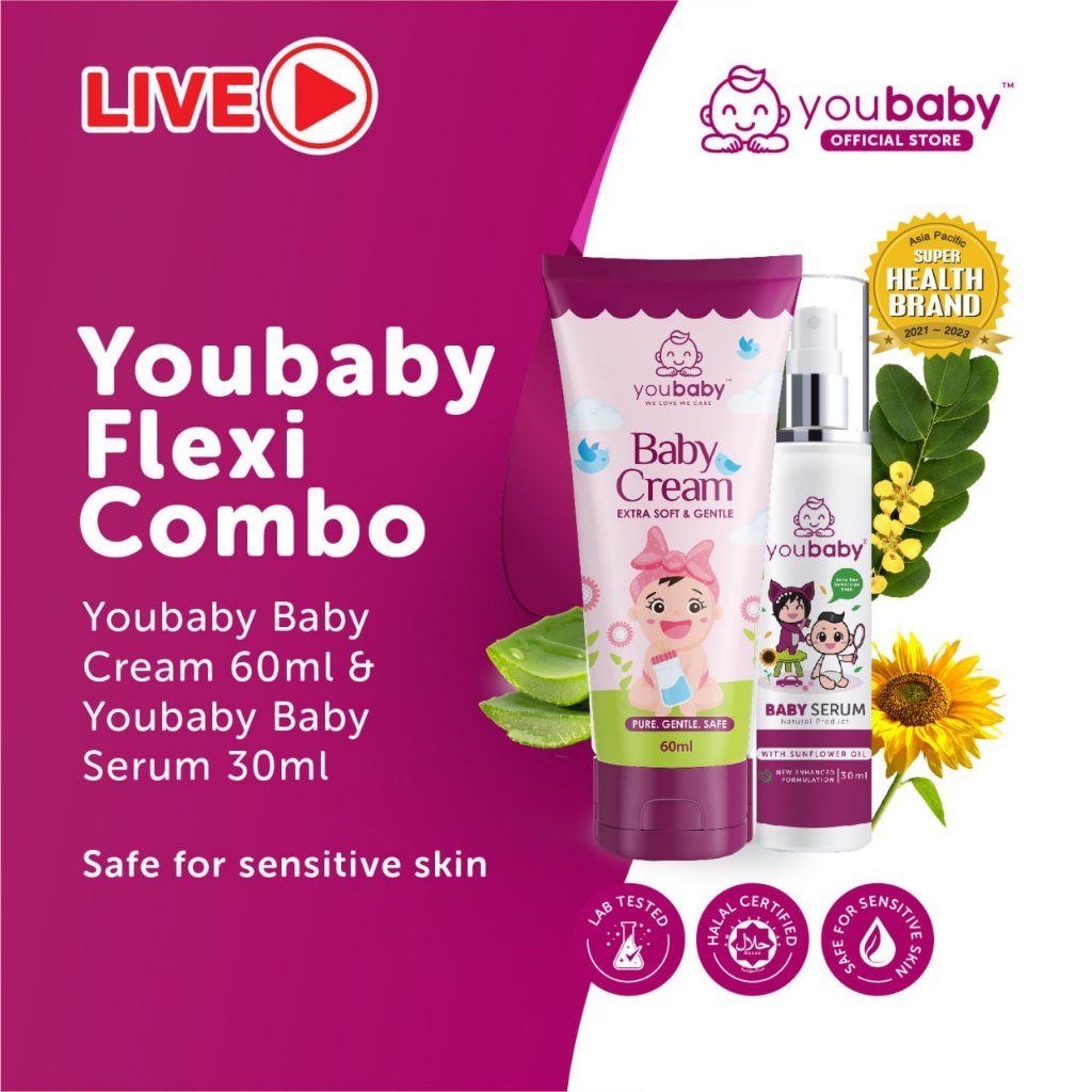 Youbaby Baby Cream + Serum (Live) | Shopee Malaysia
