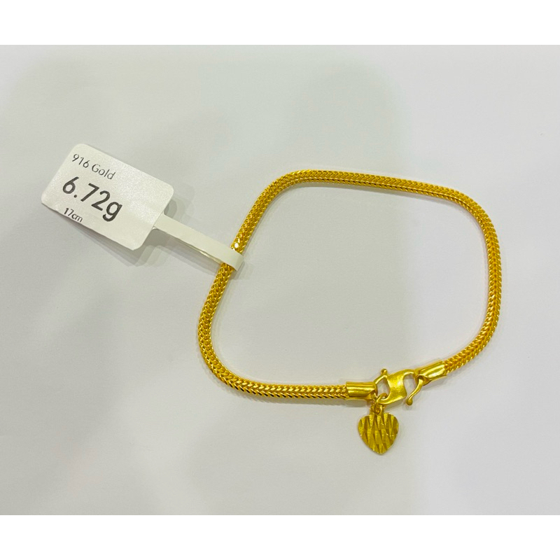 Youloong Rantai/Gelang tangan Pandora EMAS916/ 916Gold Pandora bracelet ...