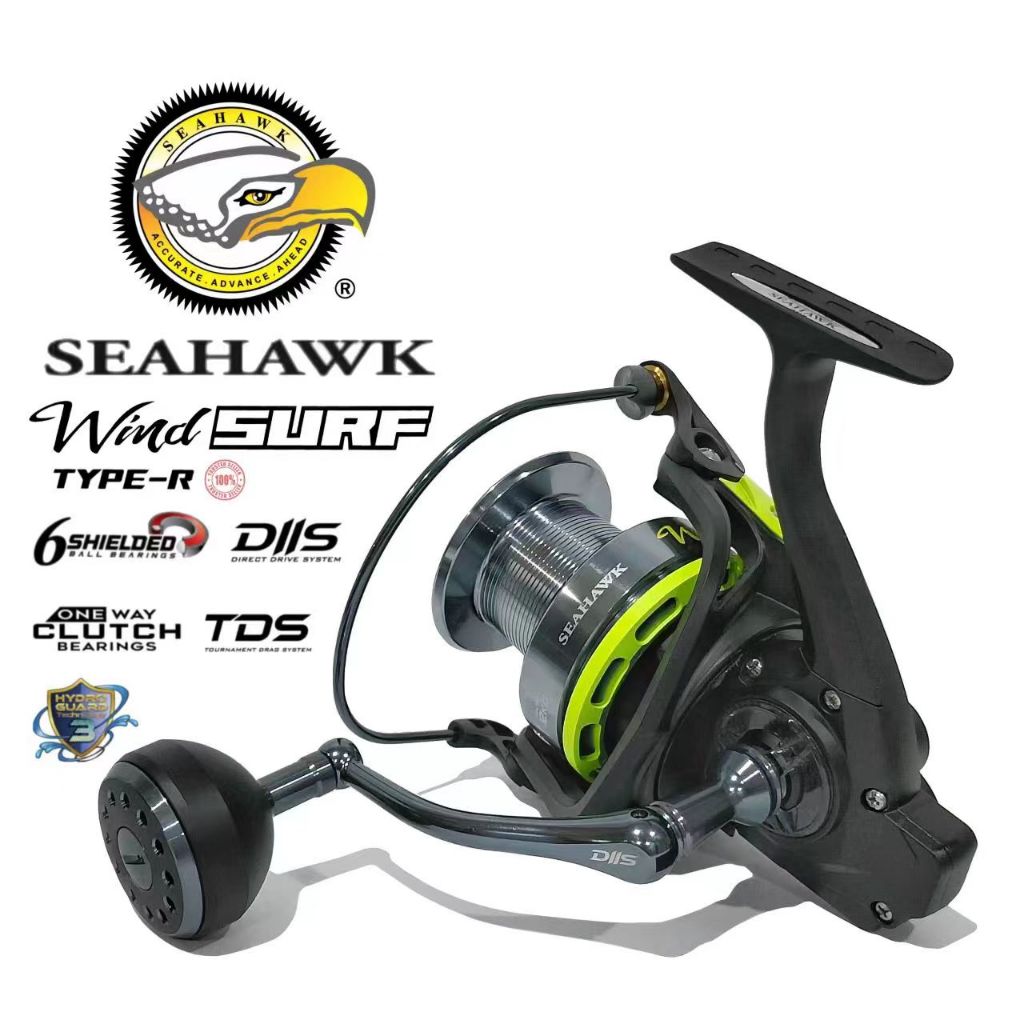 SEAHAWK WIND SURF & WIND SURF TYPE-R 6000 SPINNING REEL | Shopee Malaysia