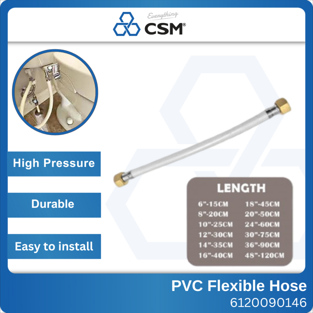 PVC Flexible Connection Pipe Hose Sanitary Fitting PVC inlet Flexible ...