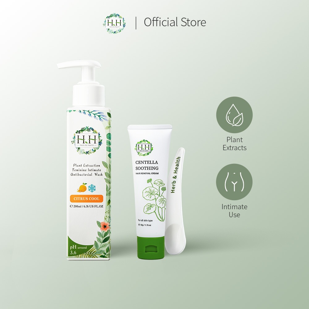 HH Centella Soothing Hair Removal Cream 50g + Feminine Intimate Wash ...