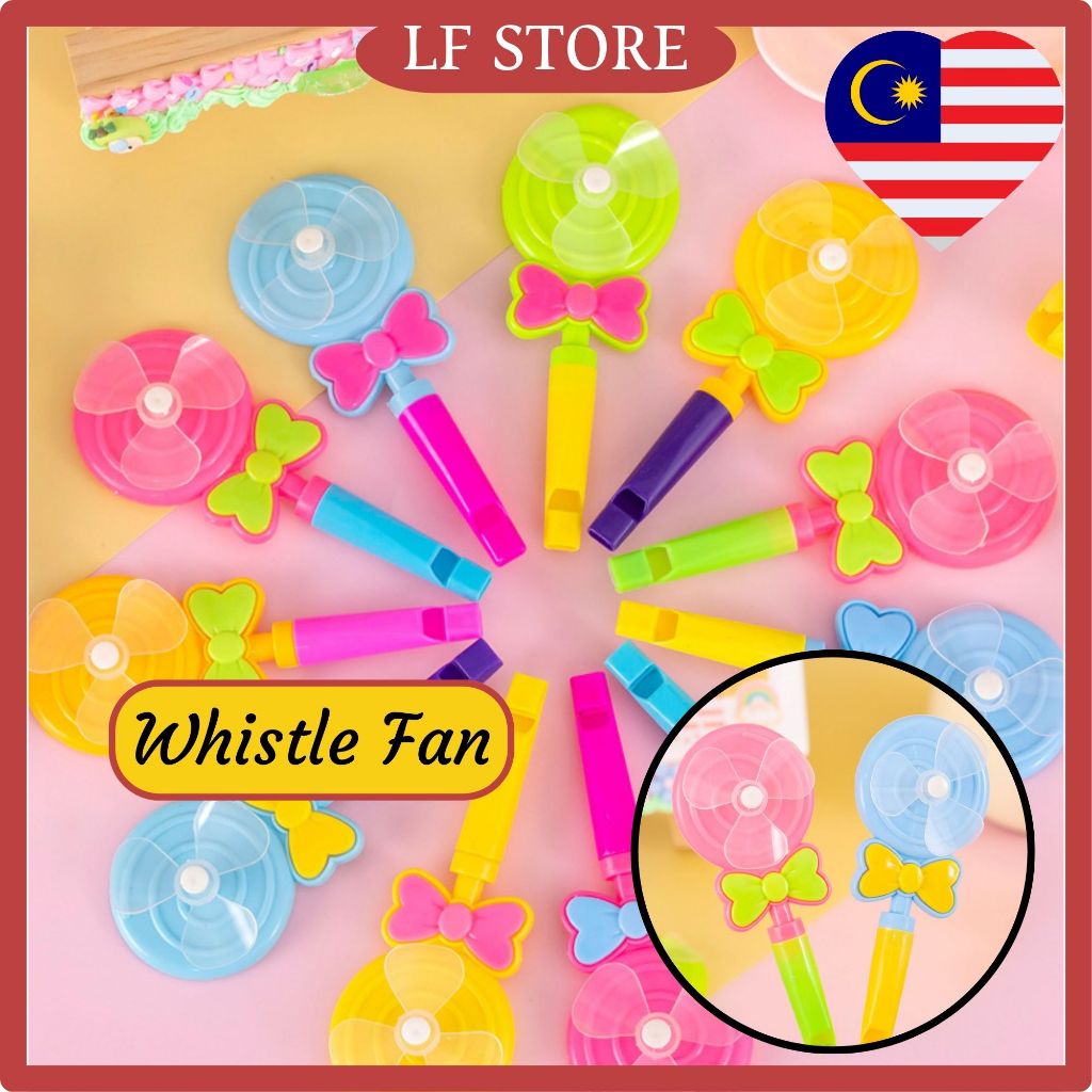 Whistle Fan Design/Gift Toy Colourful Lollipop Windmill Whistle Blower ...