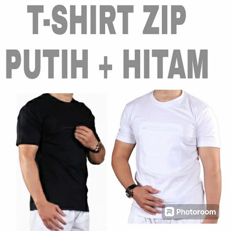 T.SHIRT PAGODA BERPOKET* ZIP HITAM PUTIH HAJU T SHIRT UMRAH HAJI READY ...