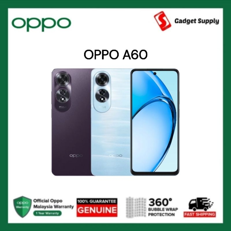 OPPO A60 | 8GB (+8GB) RAM 256GB ROM / 128GB ROM | Shopee Malaysia