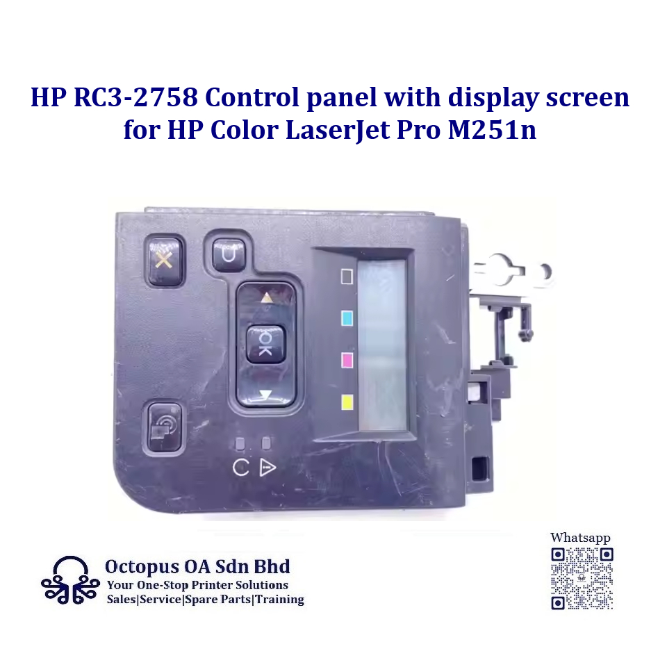 HP RC3-2758 Control panel with display screen for HP Color LaserJet Pro ...