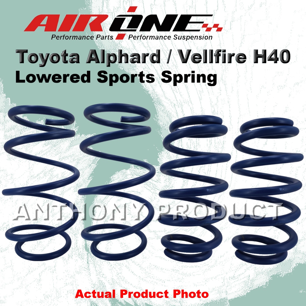 Toyota Alphard / Vellfire AGH40 AH40 Lowered Spring, Sport Spring (Blue ...