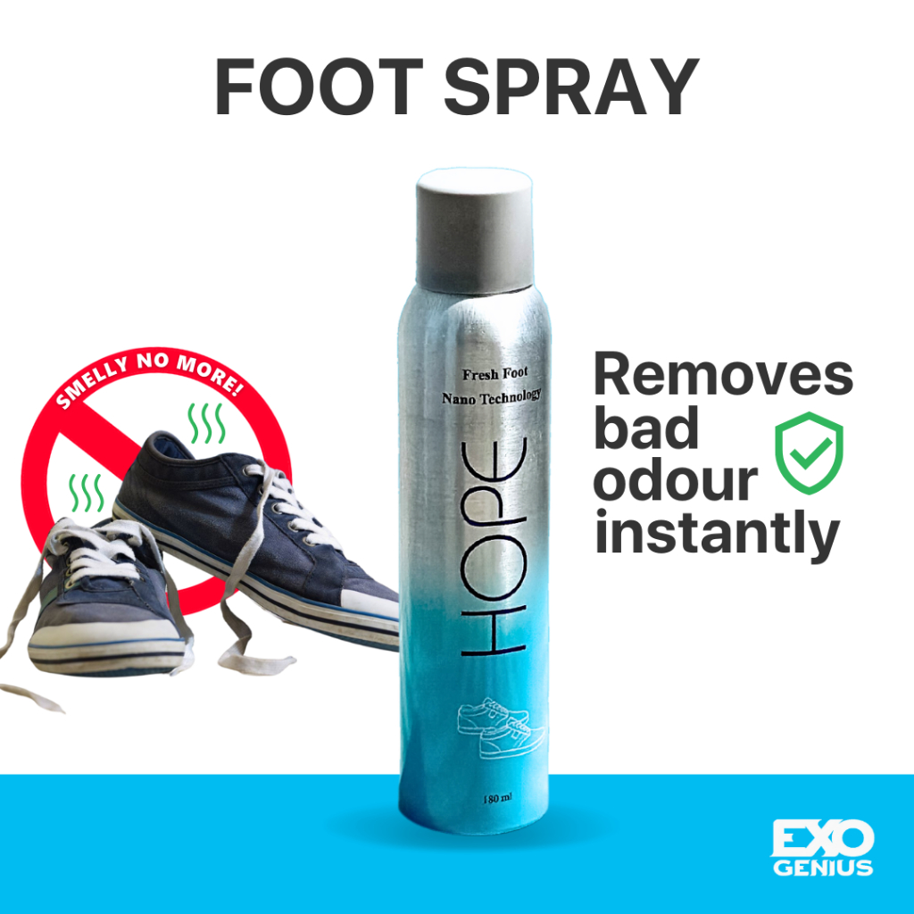HOPE Foot Spray Shoe Deodorizer Pewangi Kasut (180ml) | Shopee Malaysia