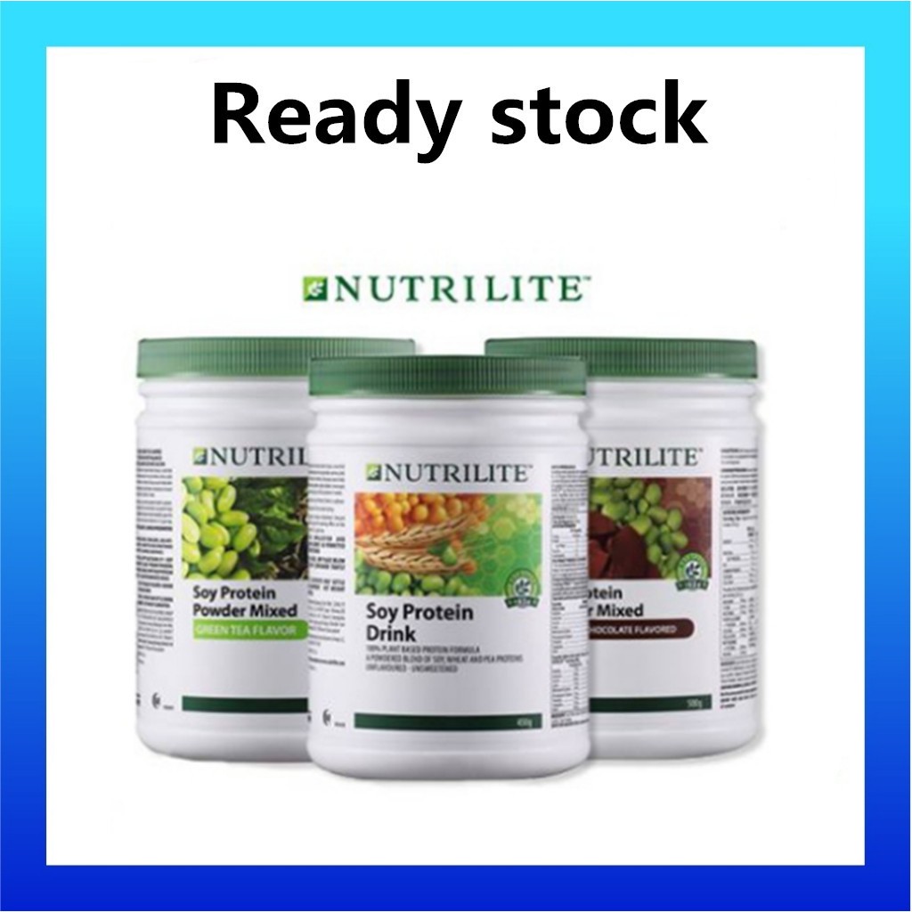 Amway NUTRILITE Soy Protein Drink Mix (Green Tea/Chocolate/Mixed ...