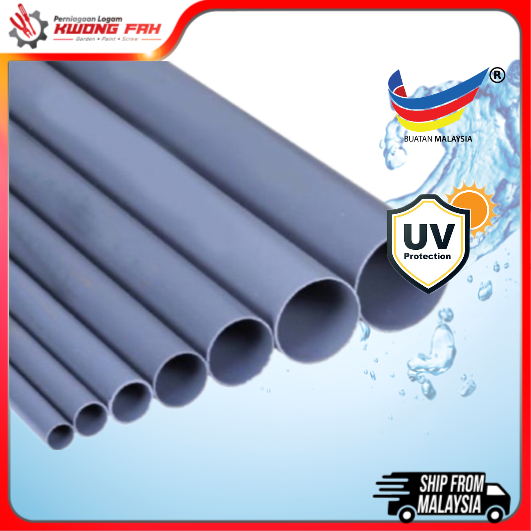 (1 Unit x Feet) Pvc Pipe Class D and 6 / Saluran Air / Paip Rak / Water Flow | Shopee Malaysia