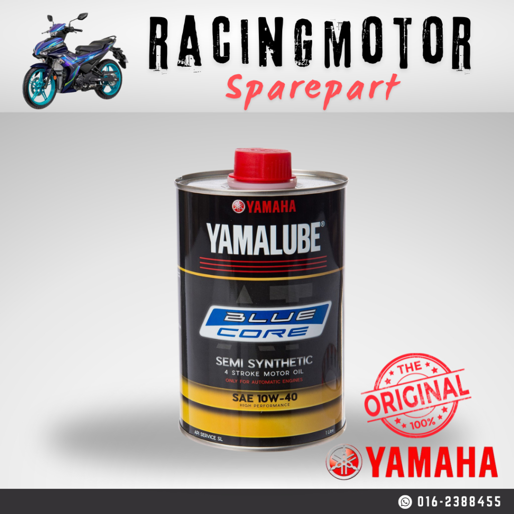 100% ORIGINAL YAMALUBE BLUE CORE BLUECORE SEMI SYNTHETIC SAE 10W40 ...