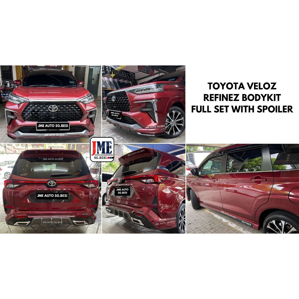 [INSTALLATION] TOYOTA VELOZ REFINEZ BODYKIT FULL SET WITH SPOILER ...