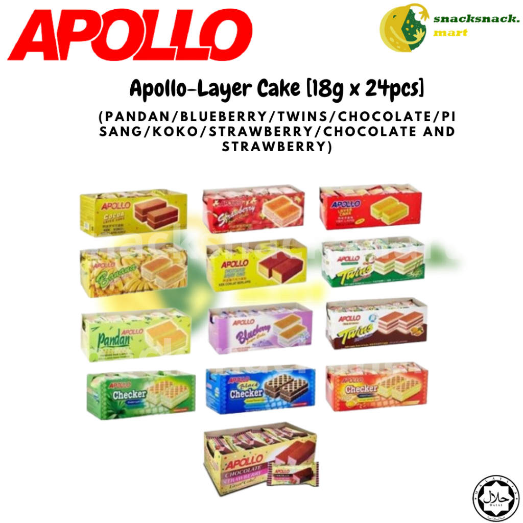 Apollo Layer Cake-[Pandan/Blueberry/Twins/Chocolate/Pisang/Koko ...