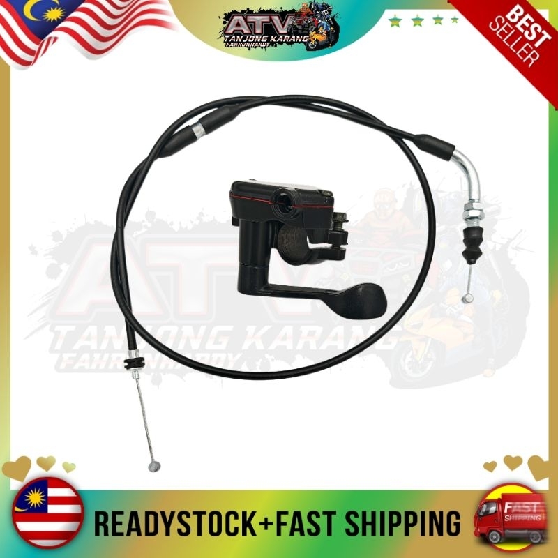 -A0052-thumbs throttle with cable for ATV gy6 hammer gt mikilon 150cc ...
