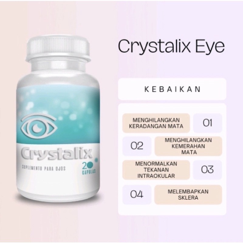 buy 3 free 1 Crystalix eye capsules 20 💯 original | Shopee Malaysia