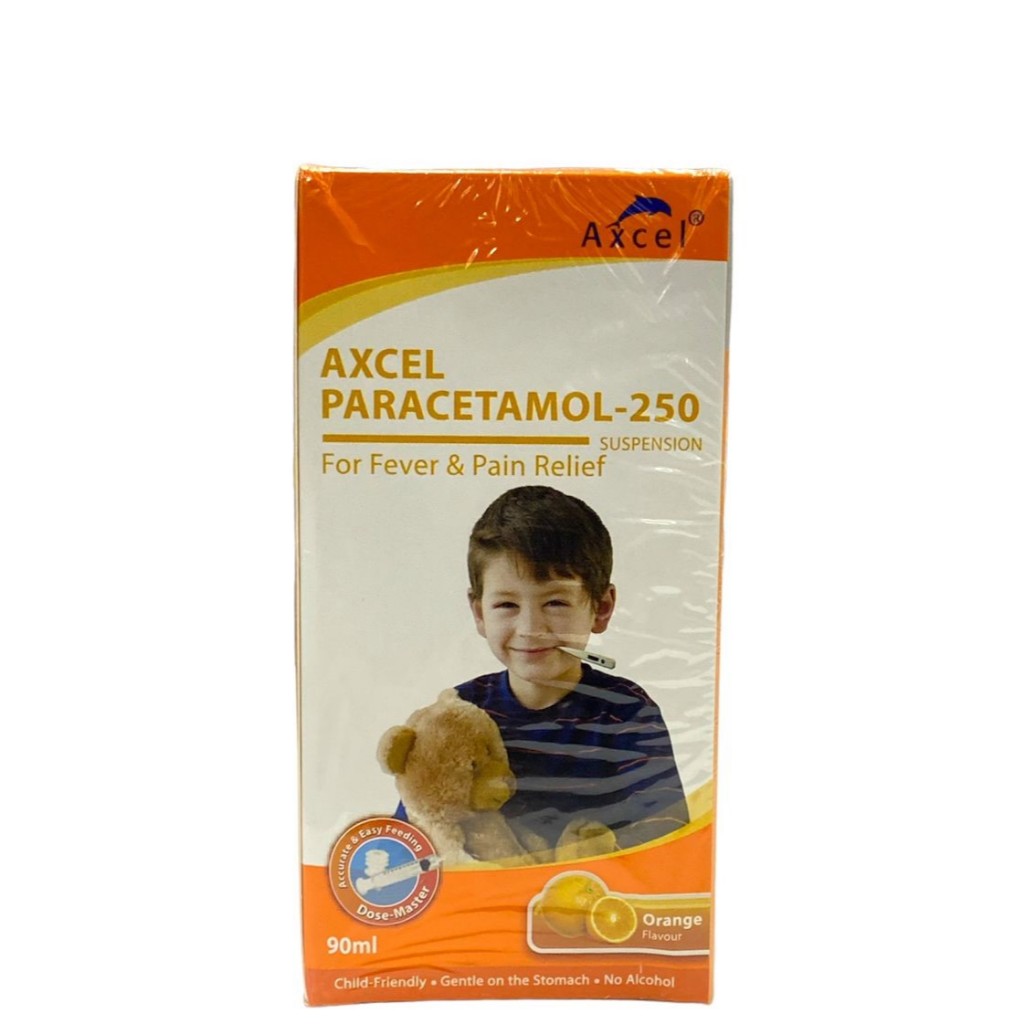 AXCEL PARACETAMOL SUSPENSION ORANGE FLAVOR 250MG/BOT | Shopee Malaysia