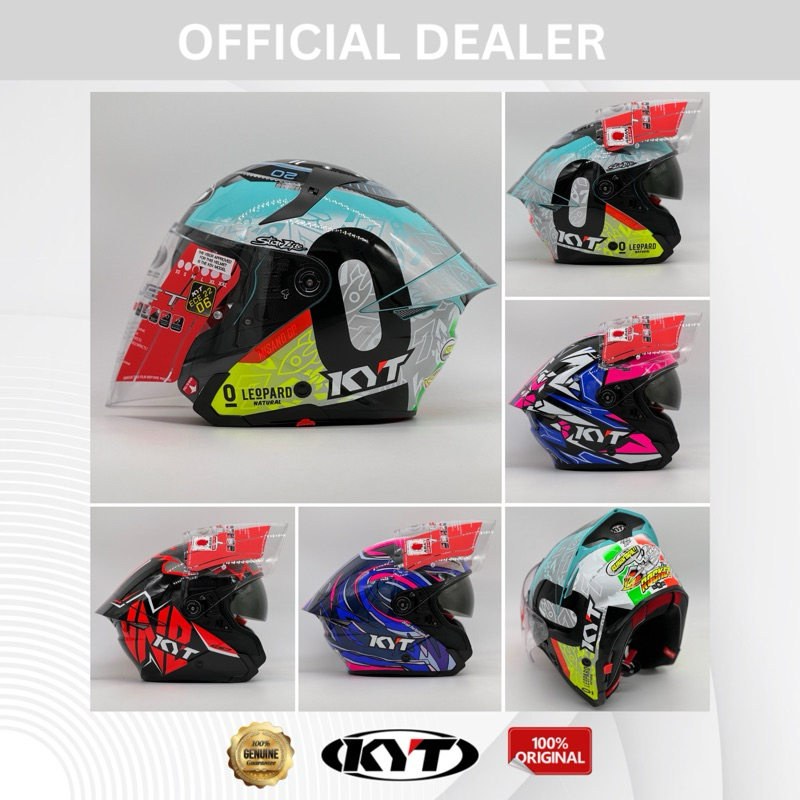 100%ORI} KYT TTR JET Double Visor Helmet RED BULL / RICCARDO ROSSI / 3 ...