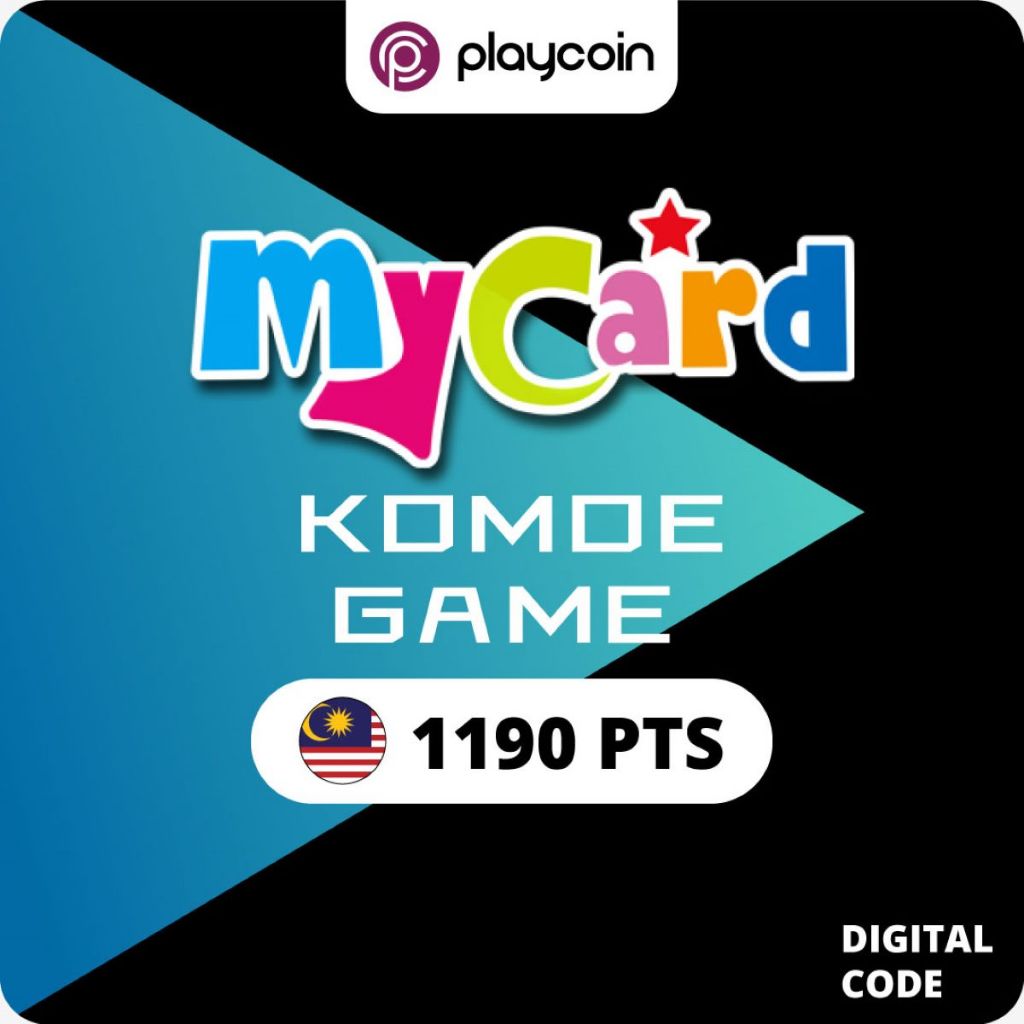 [E-MAIL Instant Delivery 24/7] MyCard Komoe Game - 1190 Points (MY) [PlayCoin] | Shopee Malaysia