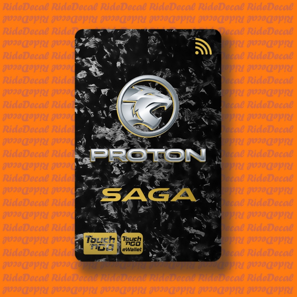 Forged Carbon Proton All Model STICKER FOR T*G TNG Card TOUCH N GO NFC ...