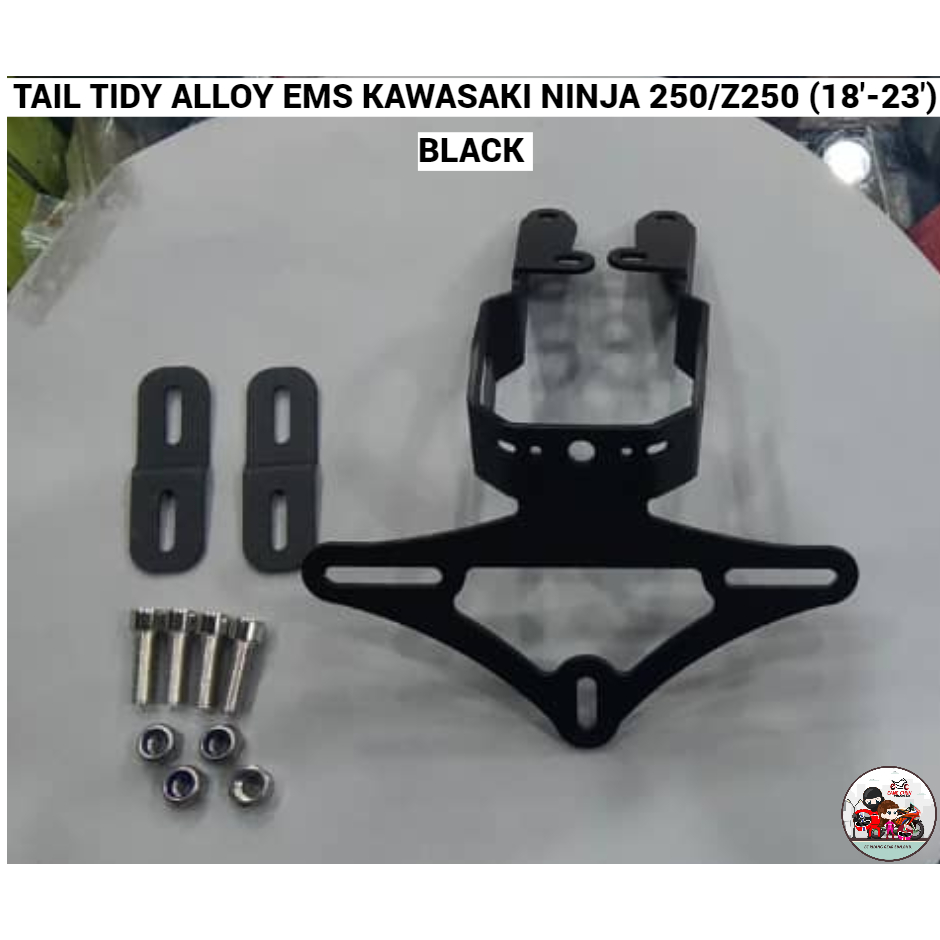 TAIL TIDY ALLOY EMS KAWASAKI NINJA 250/Z250 (18'-23')-BLACK | Shopee ...