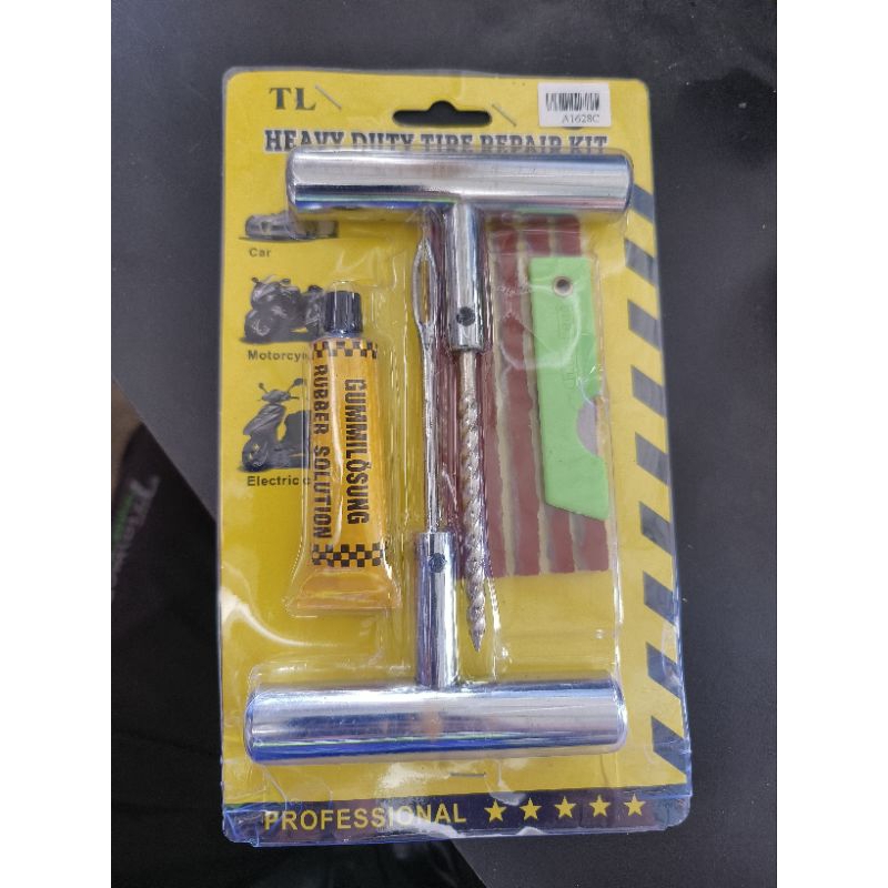 SPANAR TAYAR LESS TYRE TUBELESS REPAIR KIT TOOL MENYELESAI TAYAR BOCOR ...