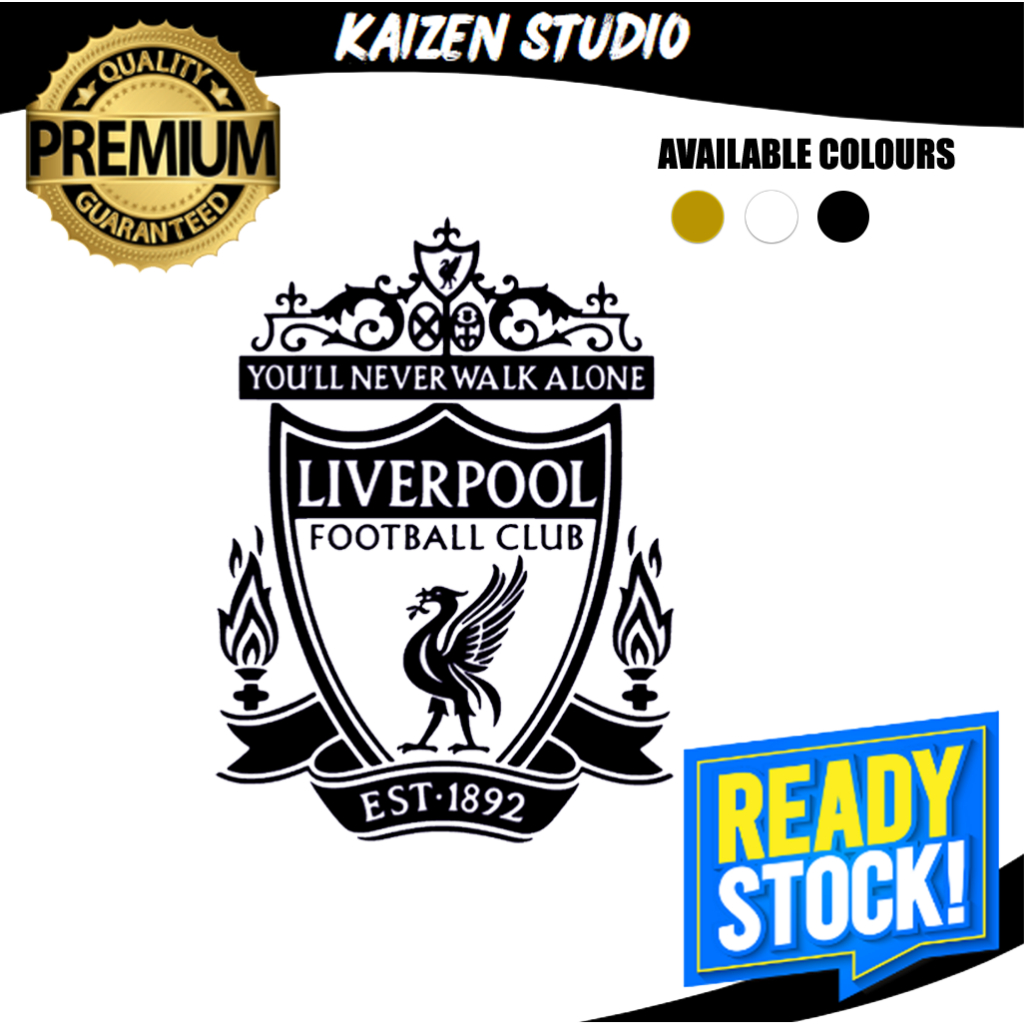 KAIZEN STUDIO LIVERPOOL Sports Football Soccer Fan LOGO Vinyl Cutting ...
