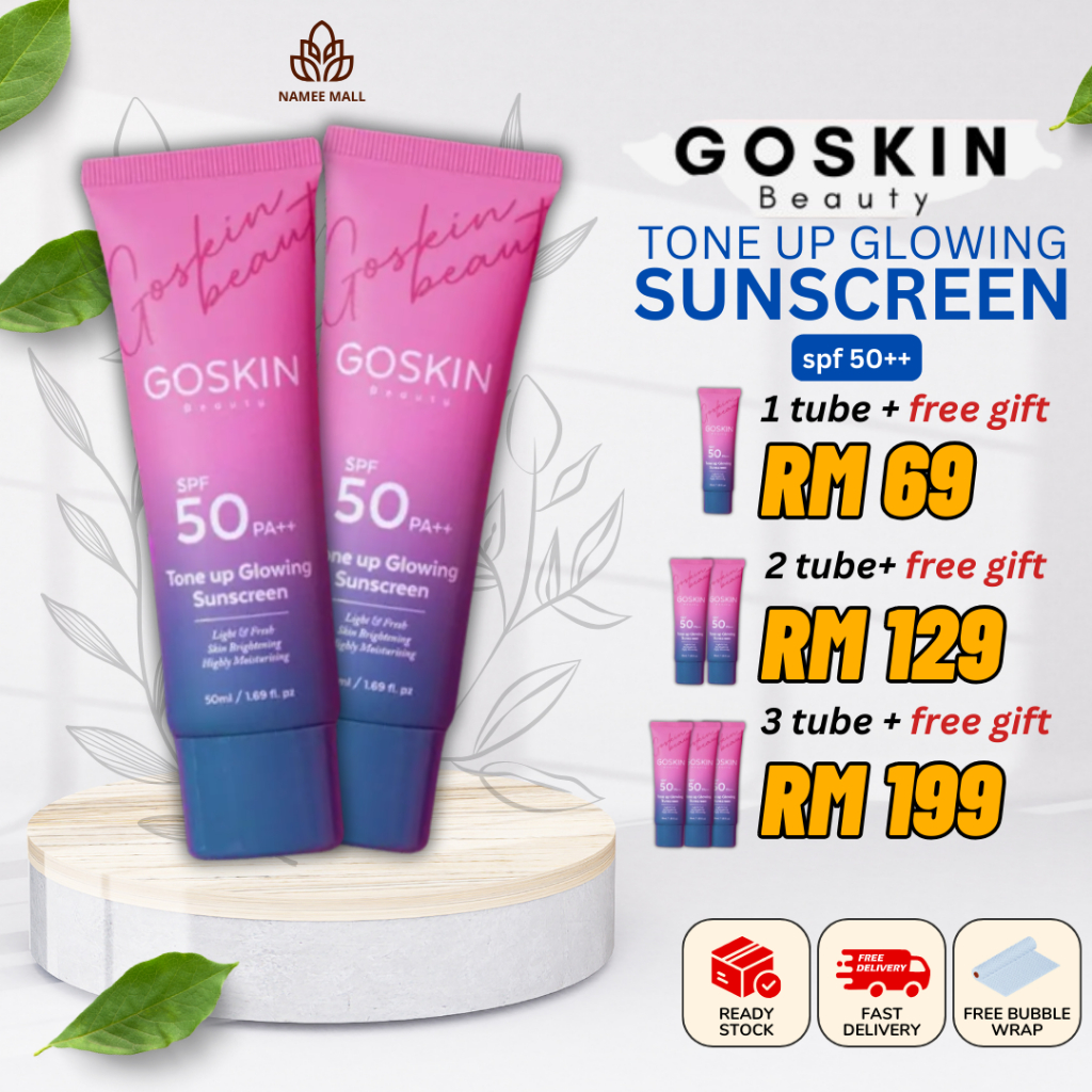 [FAST SHIPPING + ORI HQ] GOSKIN SUNSCREEN SPF50+ KULIT AUTO GLOWING ...