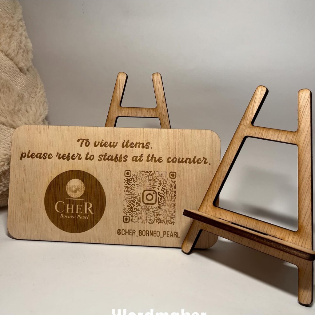 Personalized Custom Engaved Wood Plate/Signboard for Home and Business ...