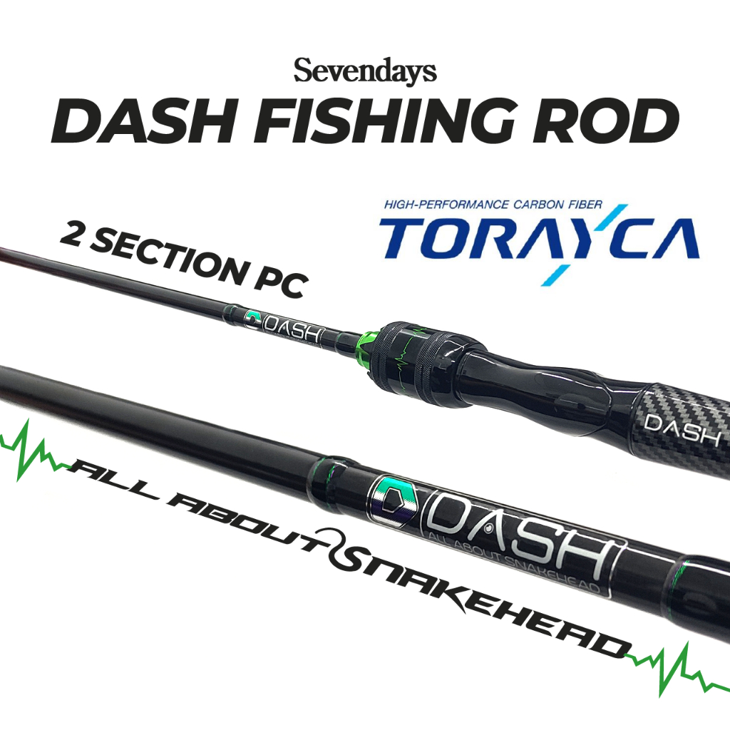 Dash Fishing Rod [ 2 section pc ] All About Snakehead Baitcasting ...
