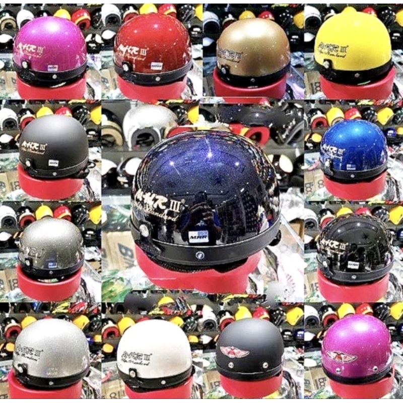 100% ORIGINAL MHR III STENG HALF CUT HELMET | Shopee Malaysia