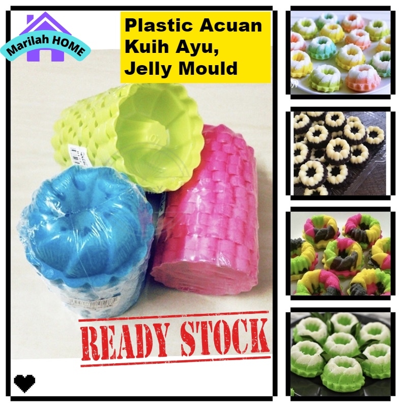 Plastik Acuan Kuih Ayu / Plastic Kuih Ayu Mould/ Jelly Mould/ Pudding ...
