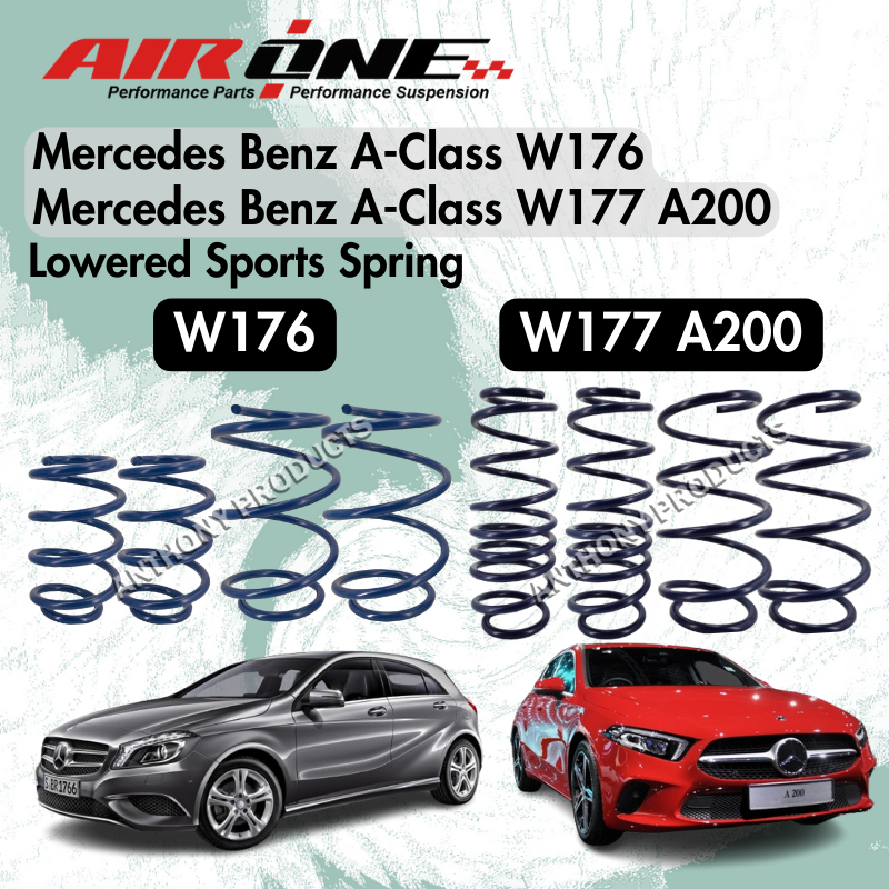 AIRONE Mercedes A-Class W176 (2012-2017) W177 A200 Lowered Sport Coil ...