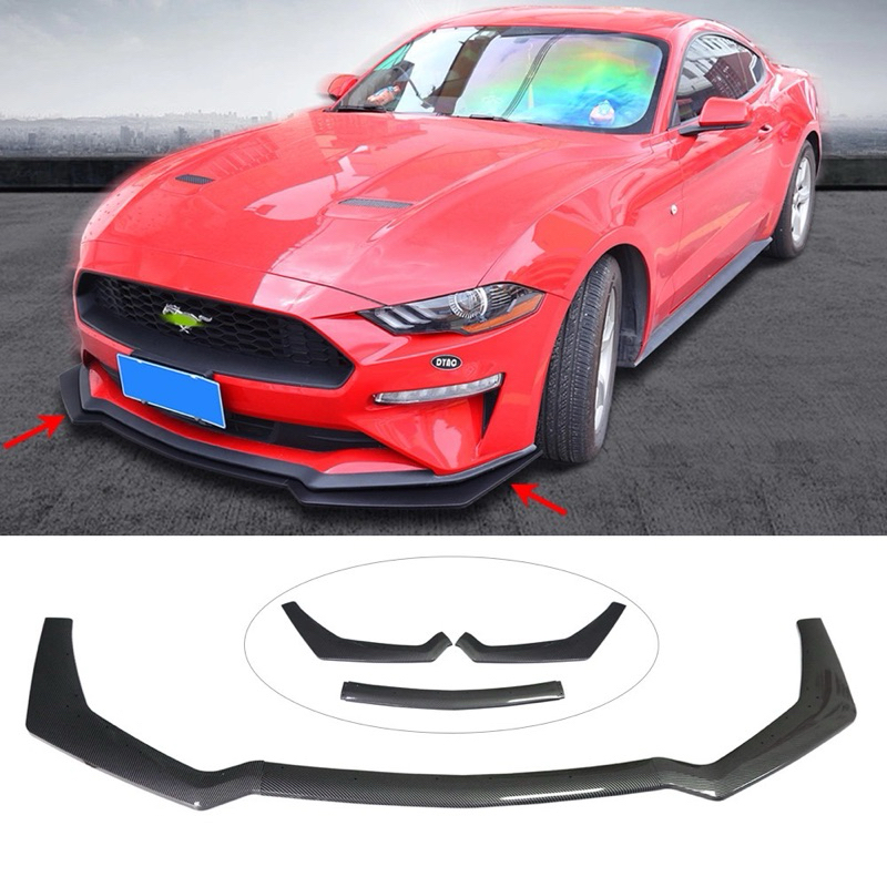 18-22 Ford Mustang modified front lip Mustang three-stage front shovel ...