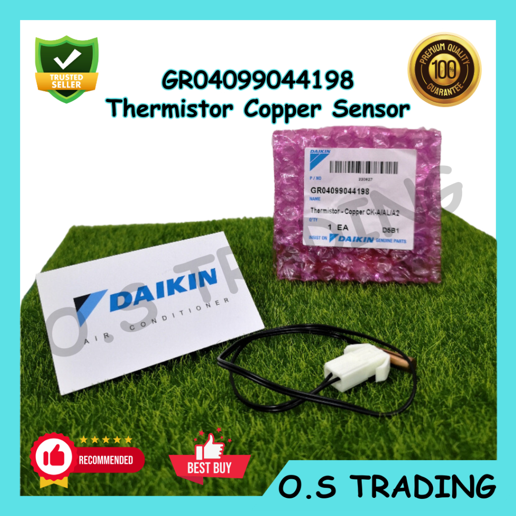 [Original Daikin] GR04099044198 Thermistor Copper Sensor For Ceiling ...
