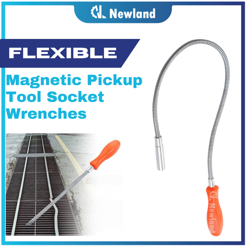 Handheld Flexible Magnetic Pick Up Tool Magnet Long Reach Spring ...