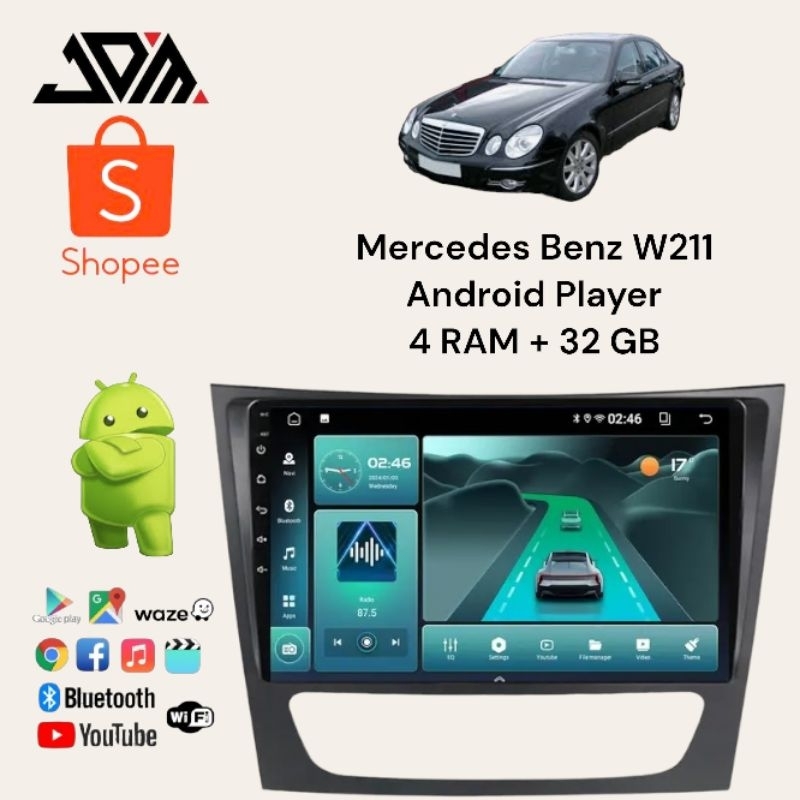Mercedes Benz W211 Android Player with Casing 4 + 32GB plug n play ...