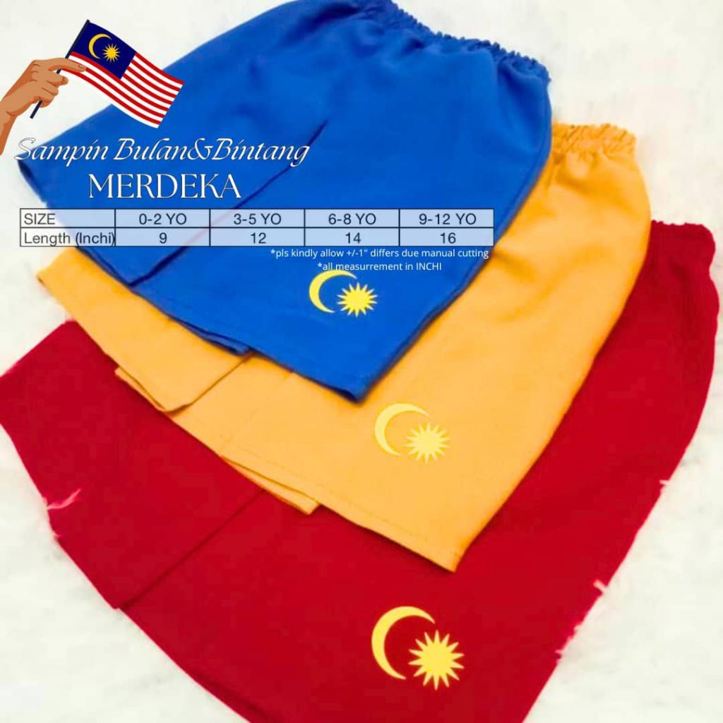 ‼️Ready Stock‼️ Sampin Merdeka Budak Sampin Merdeka Kanak-kanak Sampin ...