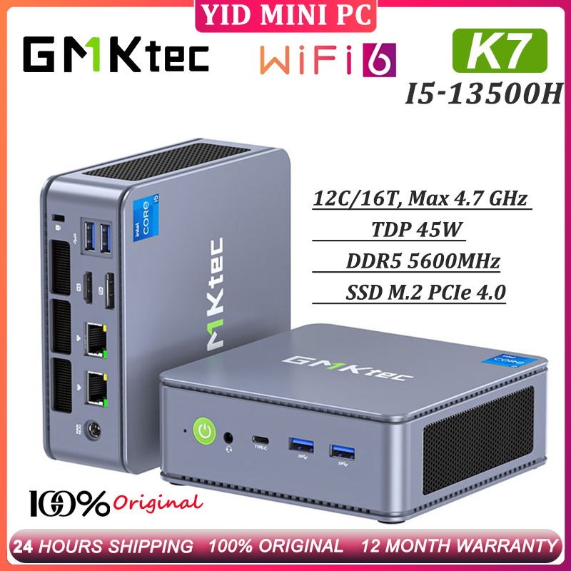 GMKtec K7 Intel 13th Core i7 13620H Mini PC WIFI6 BT5.2 Windows 11 Pro ...