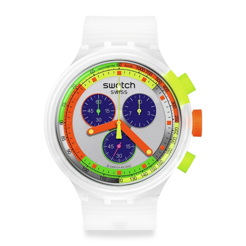 SWATCH NEON JELLY Watch 47mm SB02K100 | Shopee Malaysia