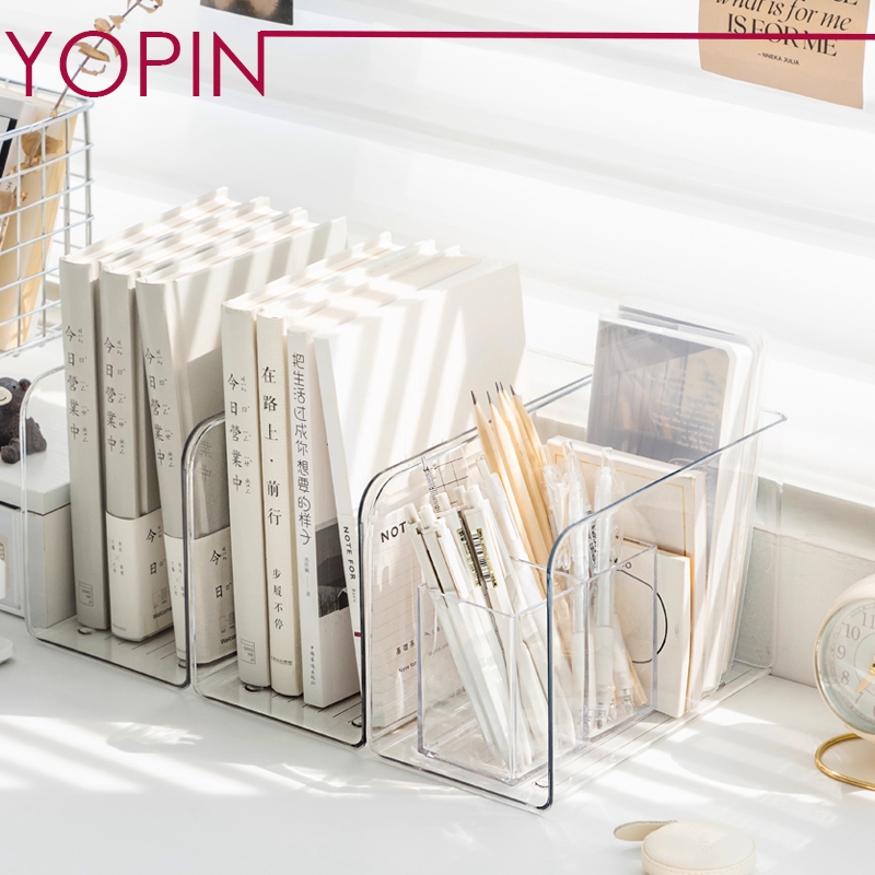 YOPIN Shelf Small Bookcase, Desktop Book Organizers and Mini Bookshelf ...