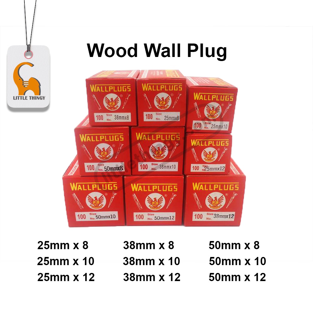 Wood Wall Plug 25mm / 38mm / 50mm for Screw Palam Dinding Kayu ...
