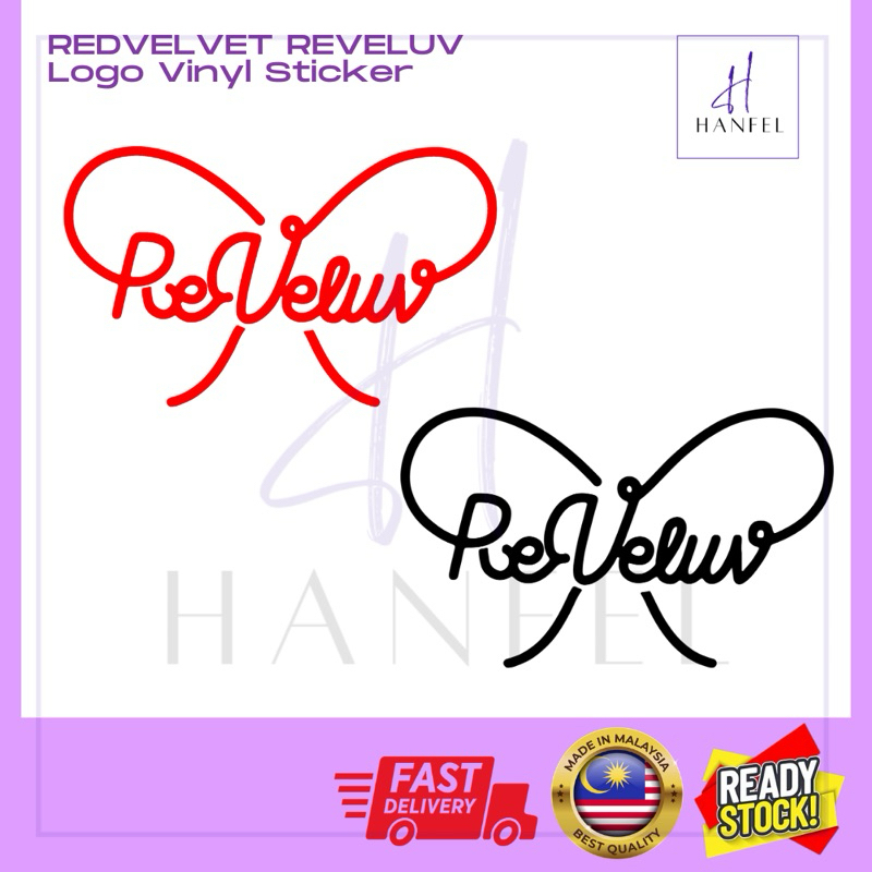 RED VELVET Logo design vinyl sticker ( Die-cut) | Shopee Malaysia