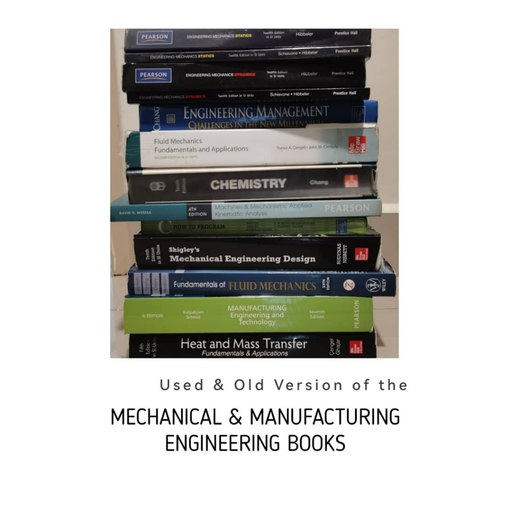 Old Version & Used Mechanical and Manufacturing Engineering Books ...