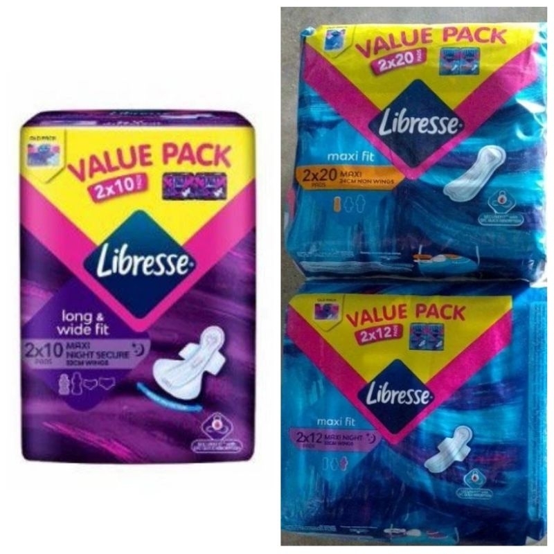 libresse value pack maxi (non wing 24cm/night 32cm) | Shopee Malaysia