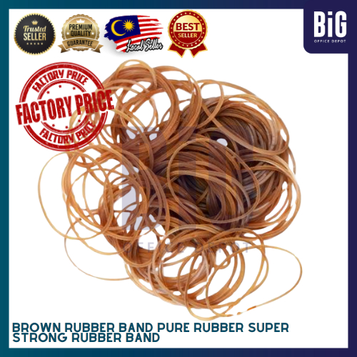【READY STOCK】BROWN RUBBER BAND PURE RUBBER SUPER STRONG RUBBER BAND ...