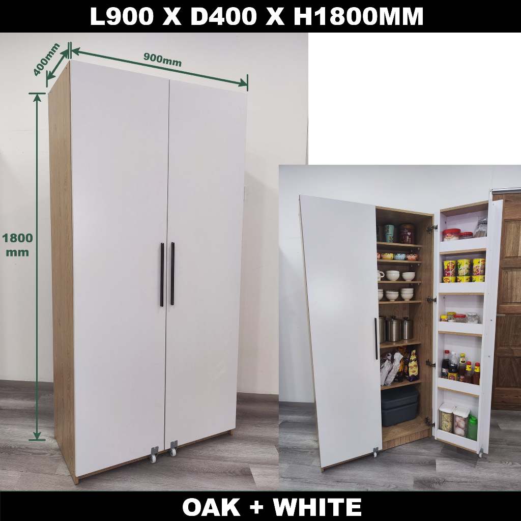 Mobilia 2 Door Kitchen Integrated Sideboard Cabinet Storage Cabinet ...
