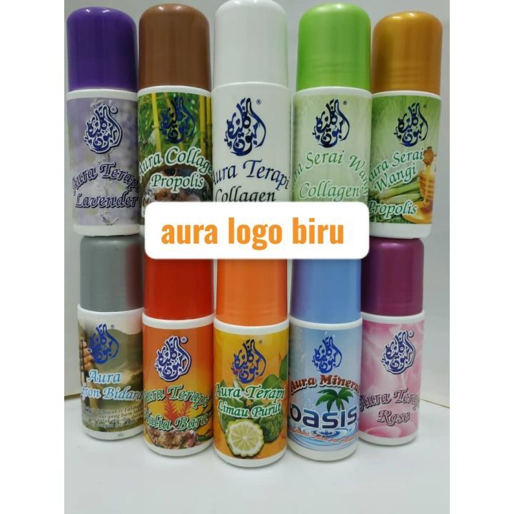 COMBO 10 BOTOL AURA BIRU SETIAP JENIS AURA TERAPI TRADISIONAL AURA ...