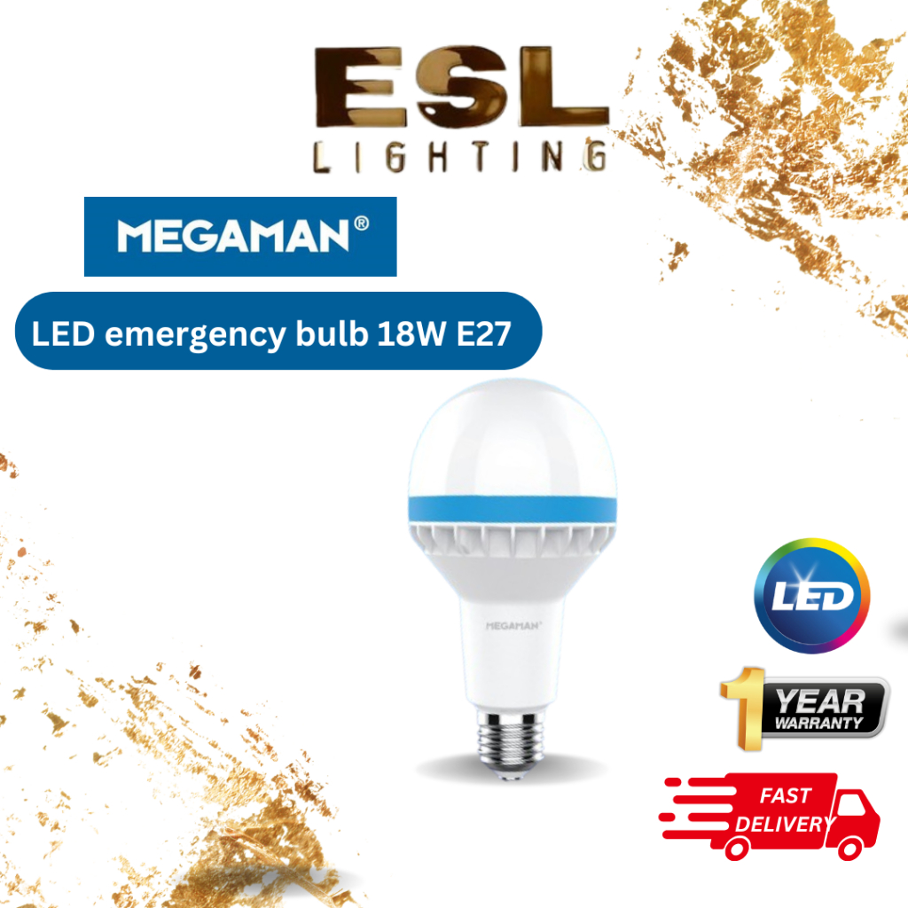 ESL LIGHTING MEGAMAN LED Bulb - Emergency Bulb - YTA80EMD - 18W ...