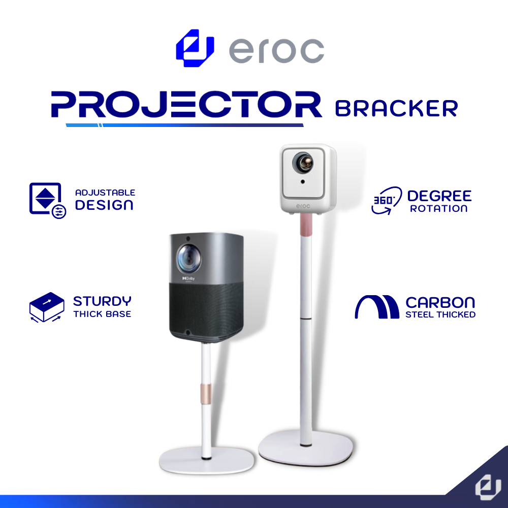 EROC Projector Stand Floor Projector Holder Bracket Up and Down ...
